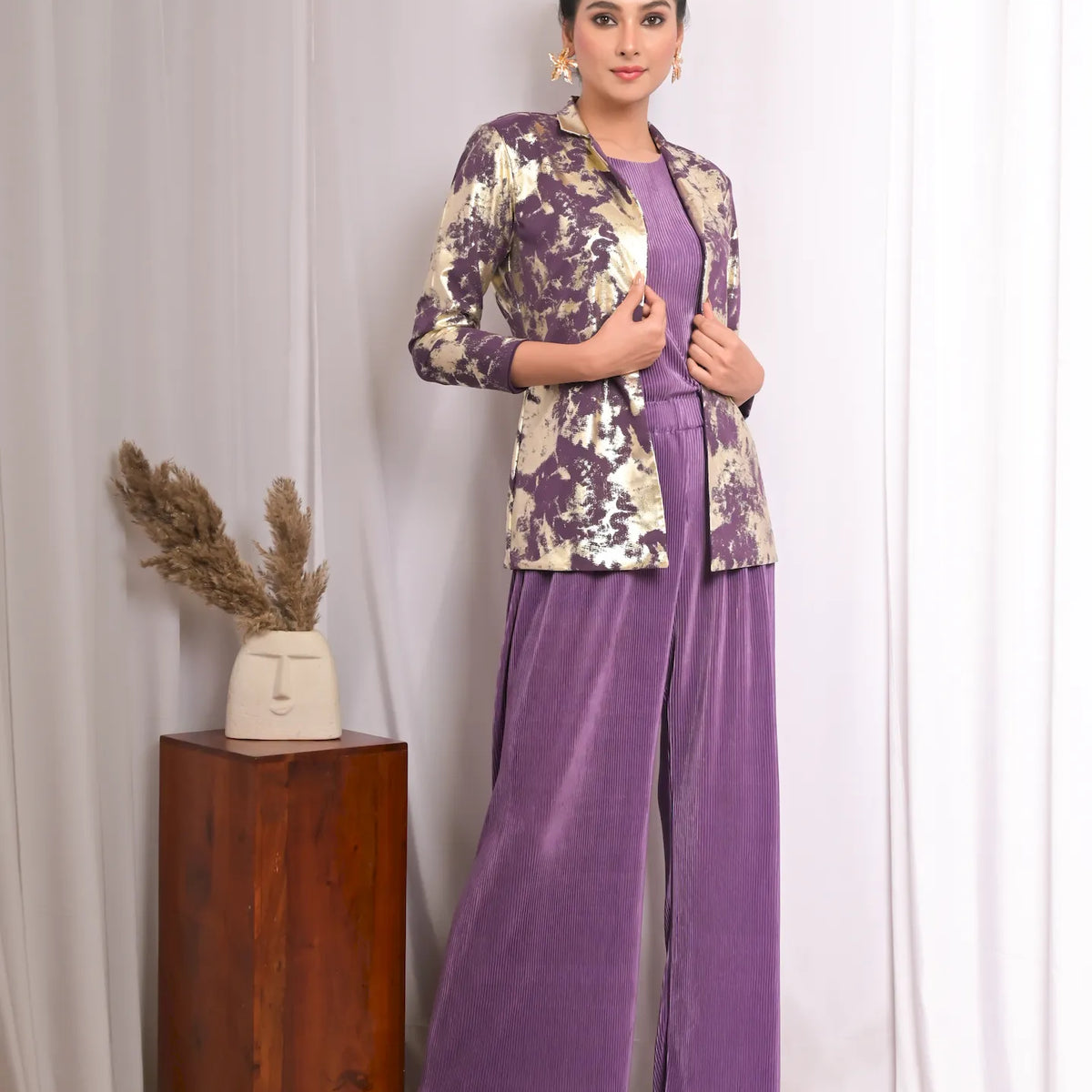 Purple 3 piece Set – The Kapda Story
